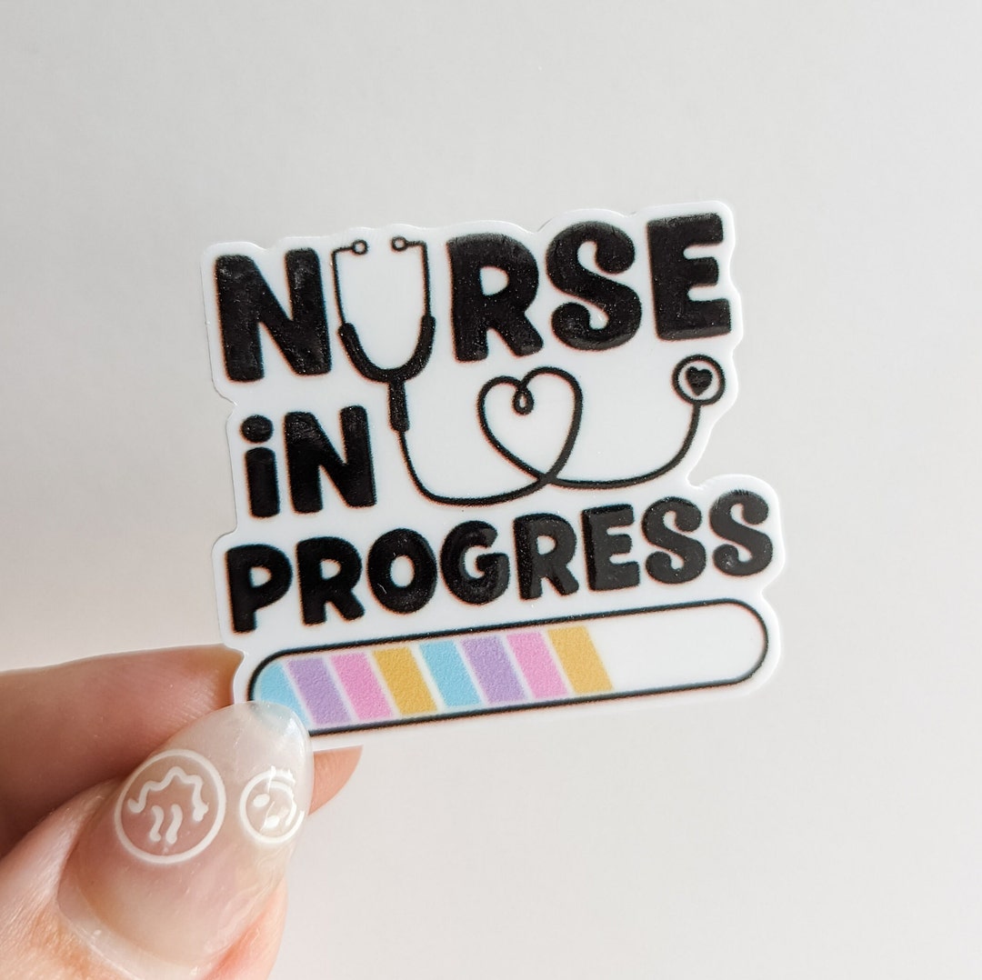 Nurse in Progress / Nursing Student / Student Nurse / PLASTIC Add on ...