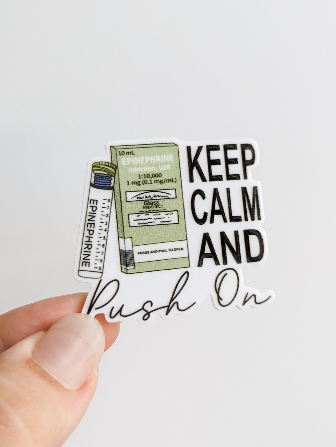 Keep Calm Push on / Medical Humor / PLASTIC Add on / 10C2 - Etsy