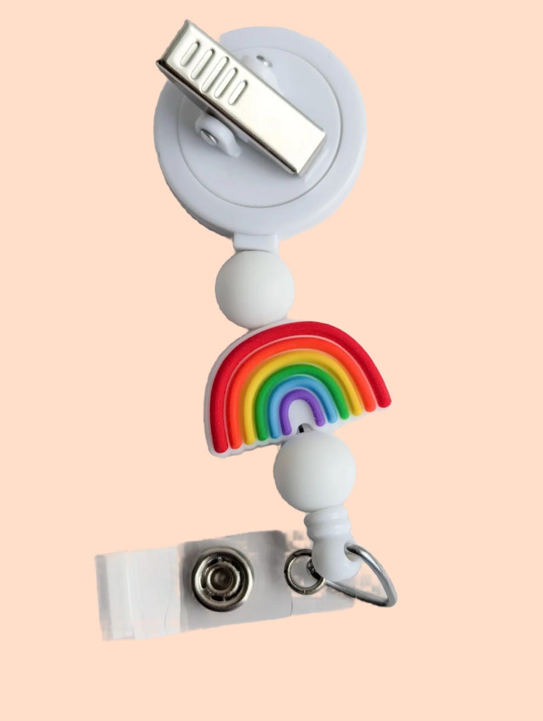 Rainbow Classic Interchangeable Badge Reel - Etsy
