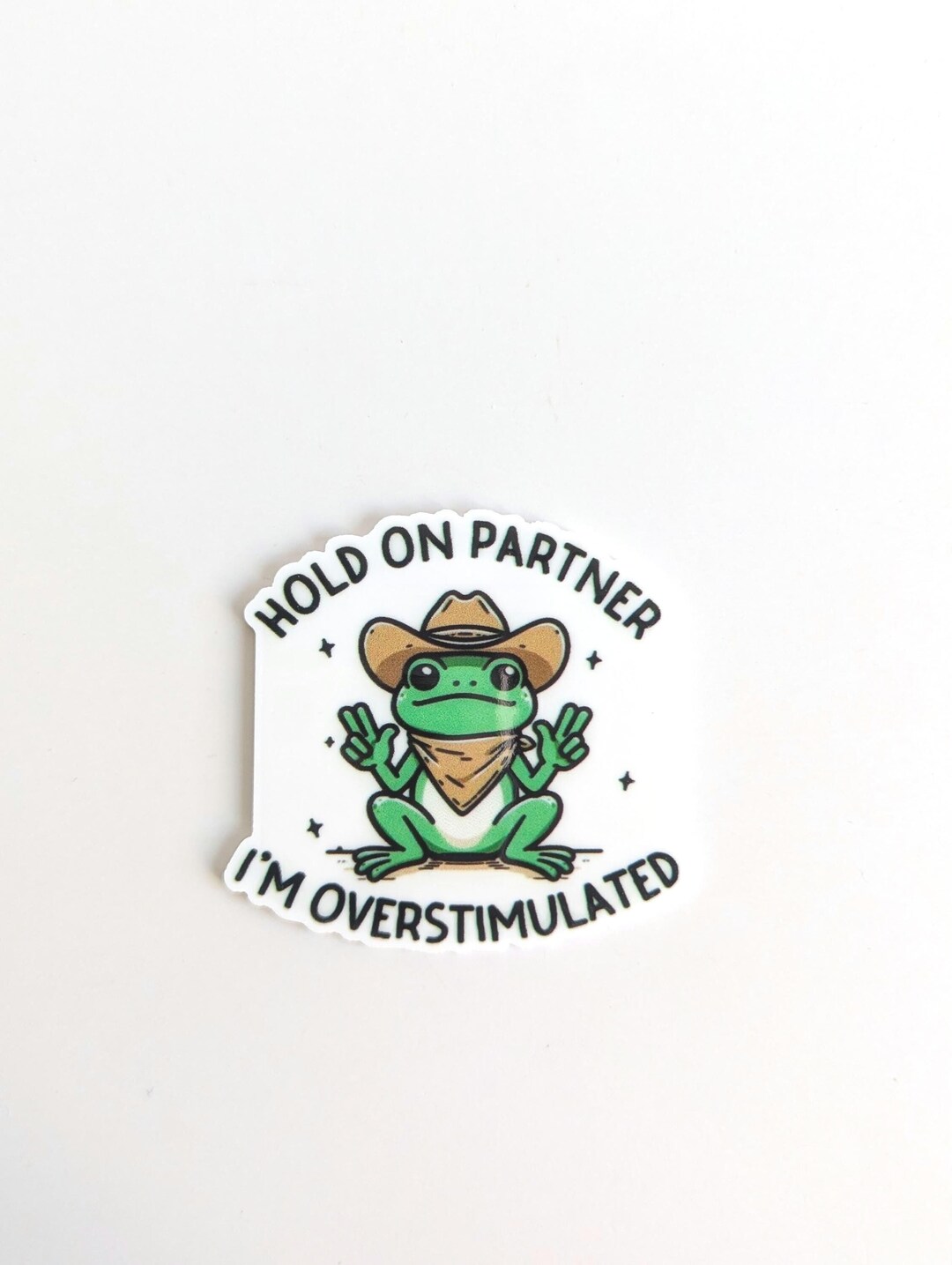 Hold on Partner I'm Overstimulated / PLASTIC Add On - Etsy