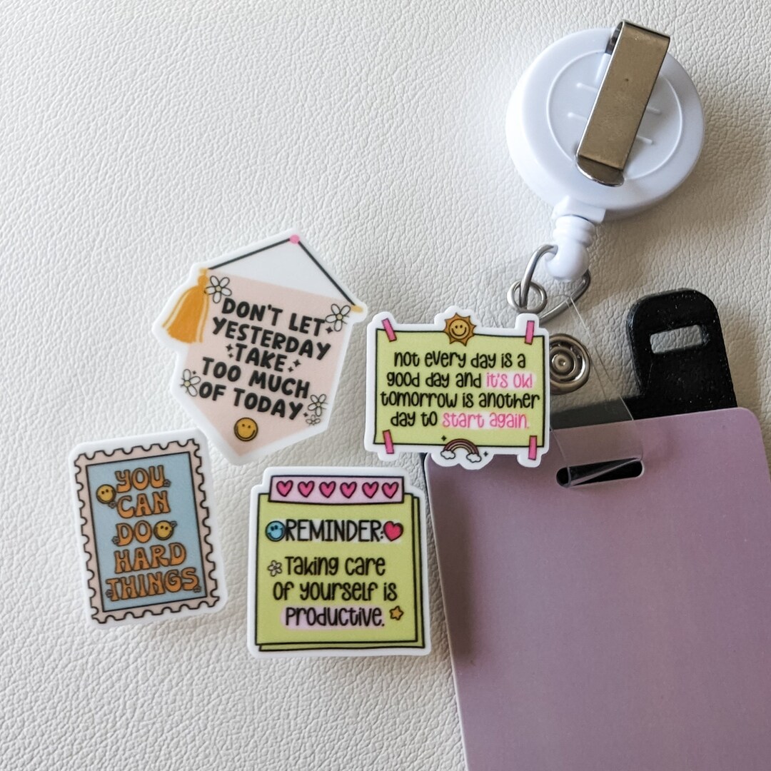 Badge Topper / CHARM COLLECTION - Affirmation - Charm Only - Etsy