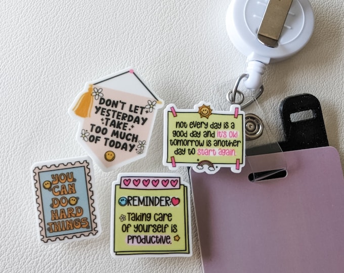 Badge Topper / CHARM COLLECTION - Affirmation - Charm Only - Etsy