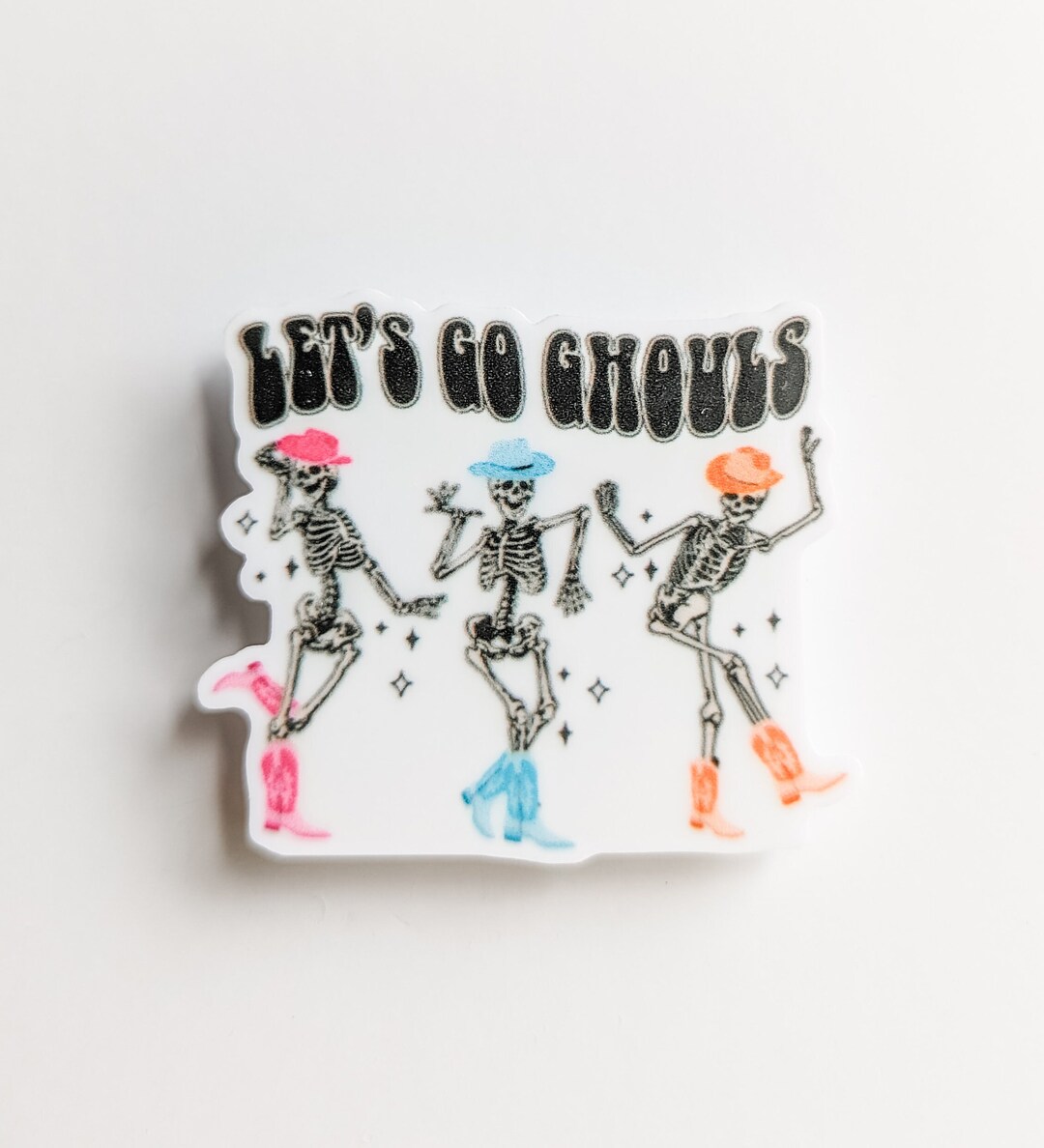 Let's Go Ghouls Skeleton Halloween / PLASTIC Add on / 12A46 - Etsy