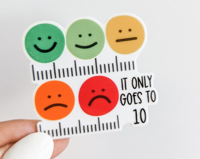 Pain Scale Goes to 10 / PLASTIC Add on / 13B6 - Etsy