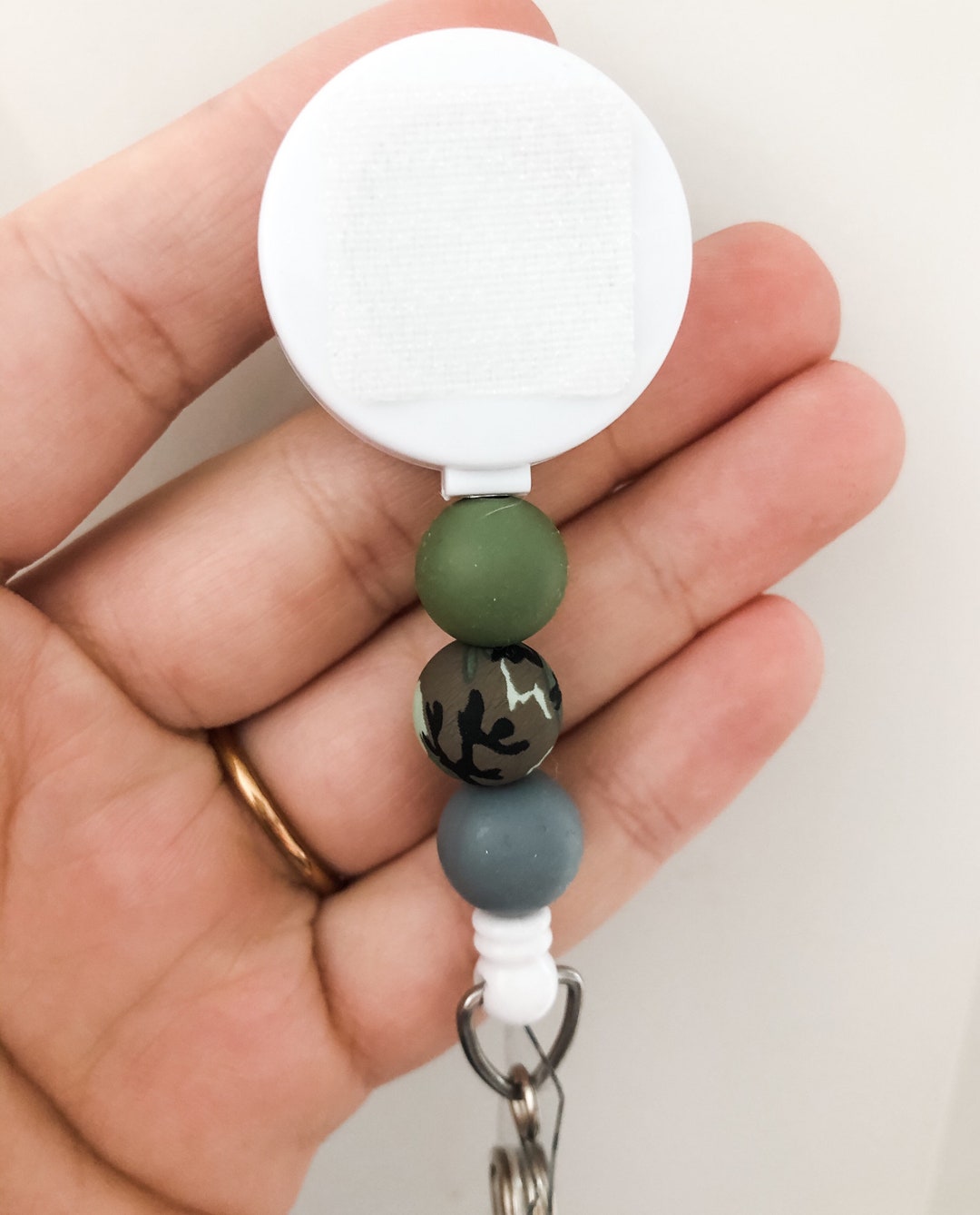 Decorative CAMO Interchangeable Badge Reel - Etsy