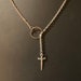 POST MALONE Inspired Sword Y-chain Necklace // “circles” - Etsy