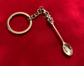Silver Spoon Keychain - Etsy
