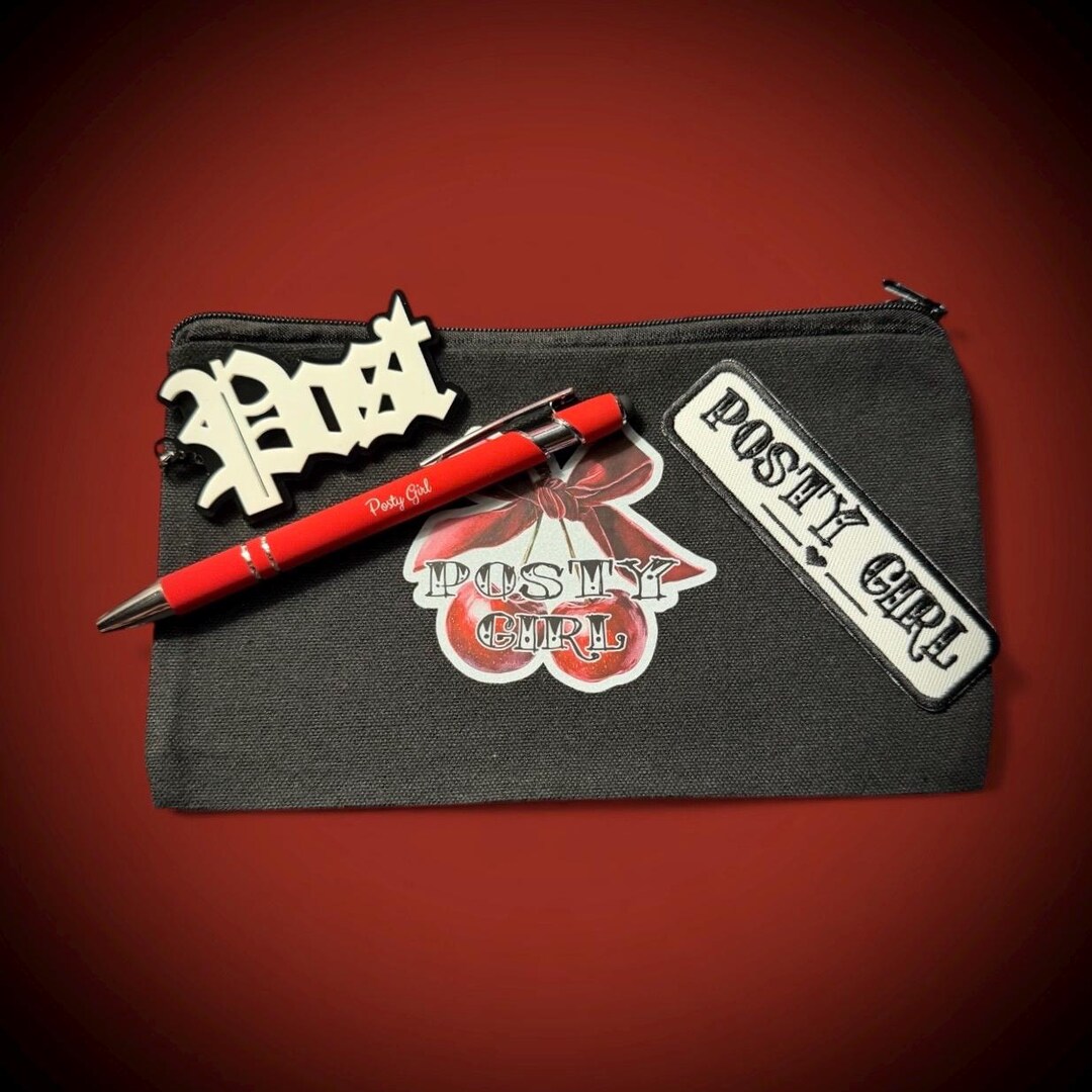 Posty Girl Fan Bundle - Limited Ed. - 5 Piece Gift Set // Cherry Red ...