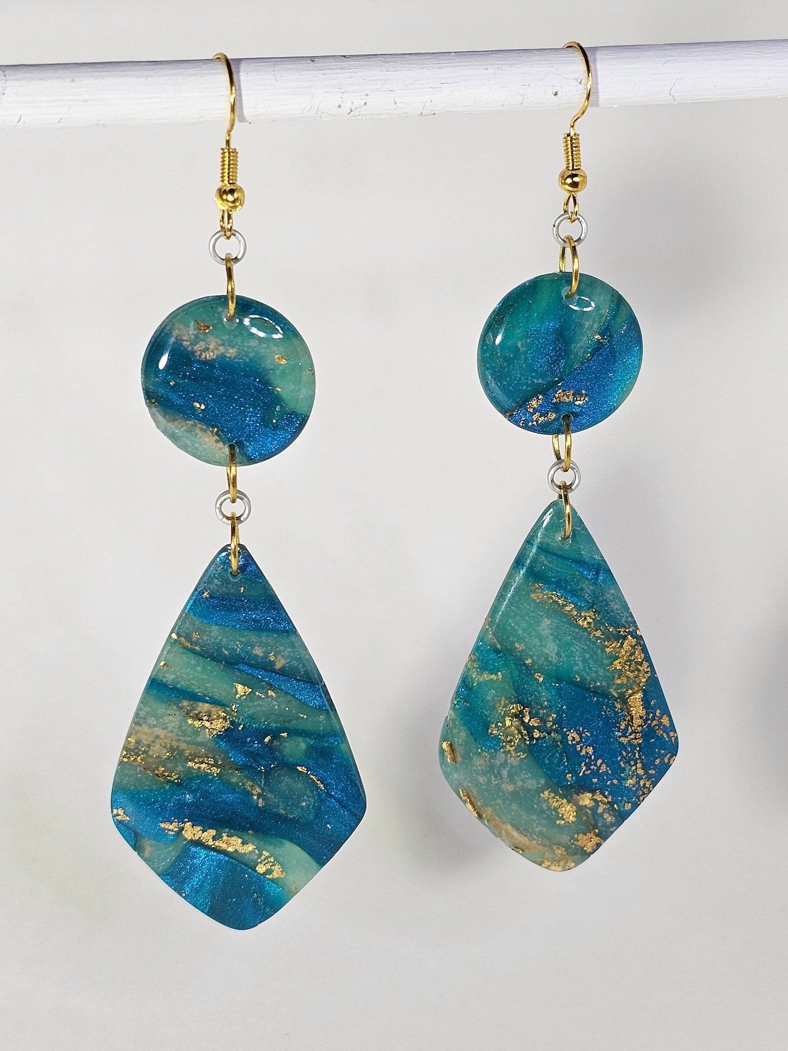 Hand Crafted Diamond Drop Earrings - Large - Etsy