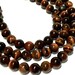 Red Tiger Eye Gemstone Beads - 15.5inch Full Strand - Round Gemstone ...