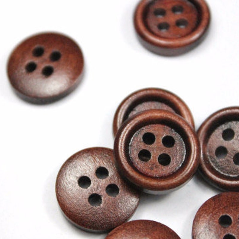 Wooden Button - Etsy
