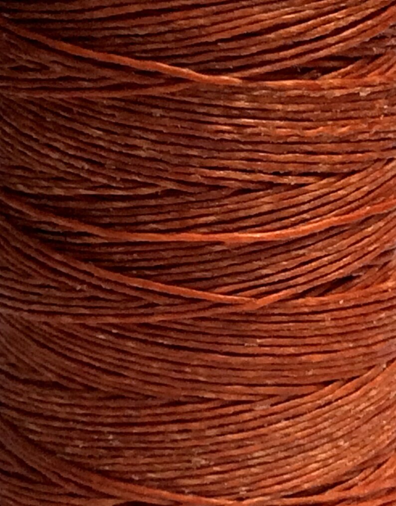 Rust Brown Waxed Cord Cotton Waxed Cord - Etsy