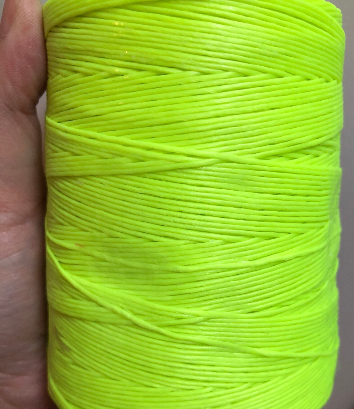 Neon Green Waxed Cord Cotton Waxed Cord - Etsy