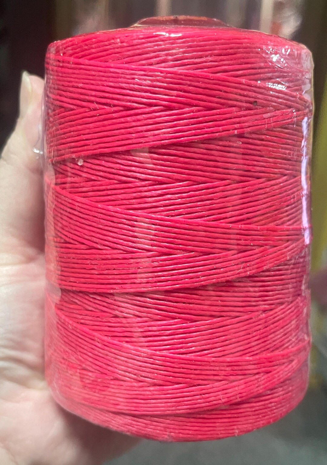 Neon Pink Waxed Cord - Nylon Waxed Cord - Etsy
