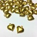 Brass Heart Charms - Brass Heart Pendants - Pendants Findings - Etsy