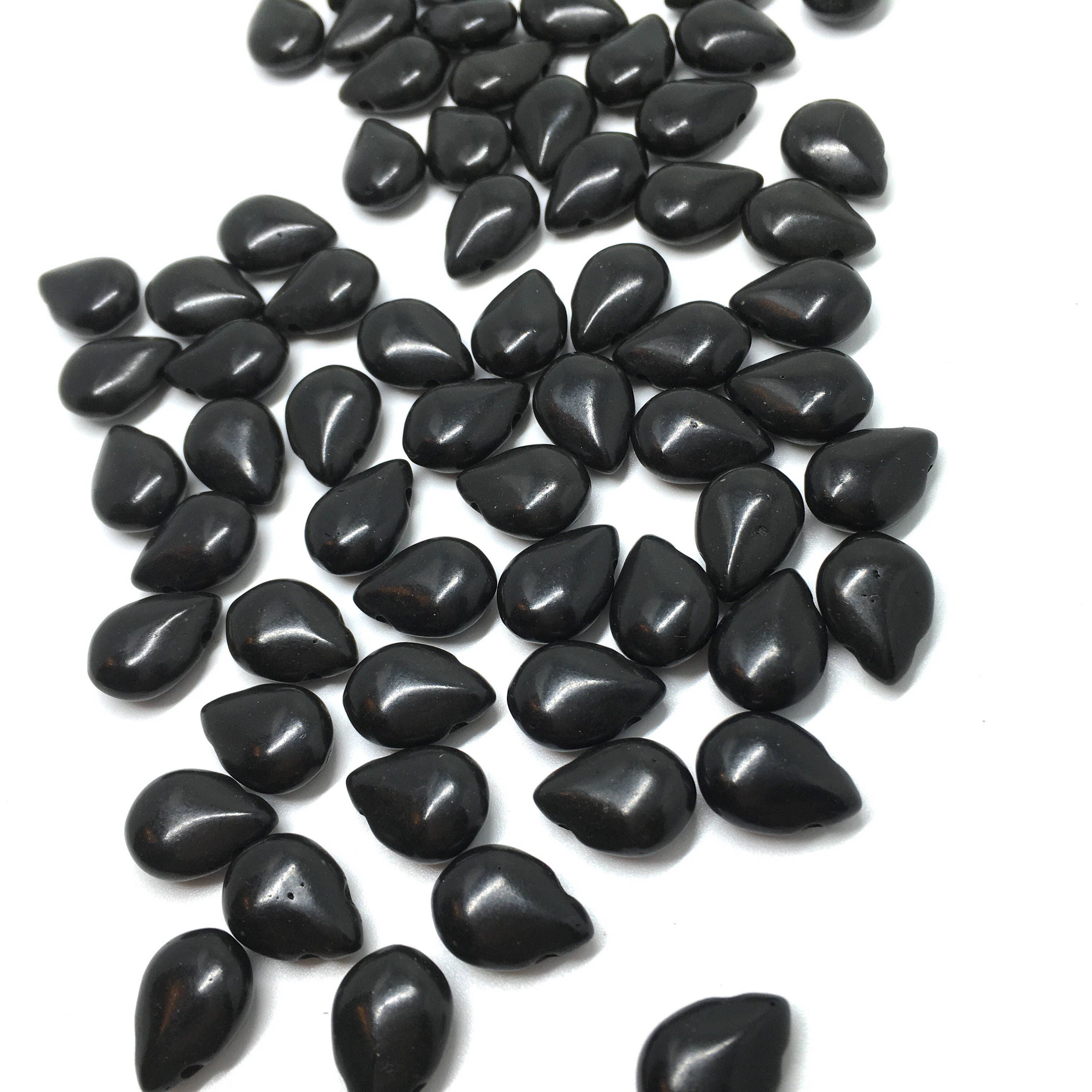 30pcs Black Turquoise Teardrop Gemstone Beads Permanent - Etsy
