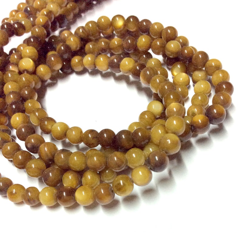 4mm Brown Agate Gemstone Beads - 14.5inch Full Strand - Round Gemstone Beads - Etsy