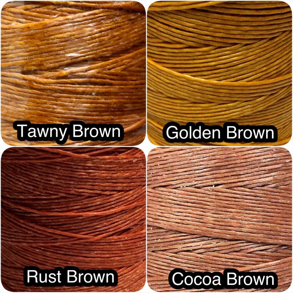 Rust Brown Waxed Cord Cotton Waxed Cord - Etsy