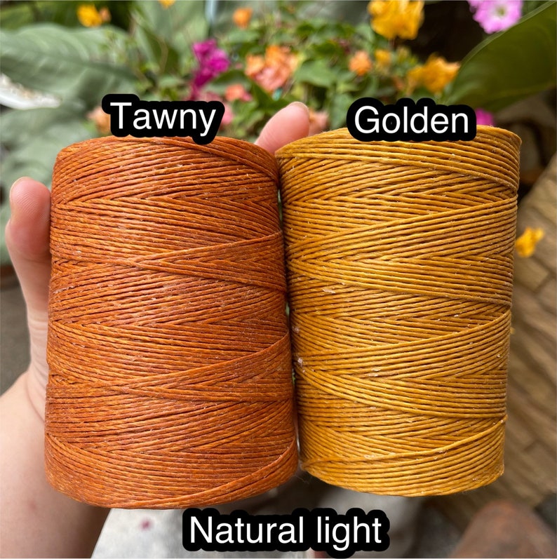 Tawny Brown Waxed Cord Cotton Waxed Cord - Etsy