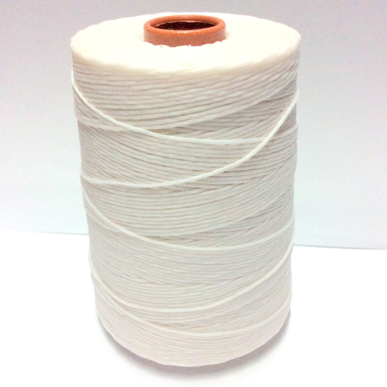 White Waxed Cord Cotton Waxed Cord | Etsy