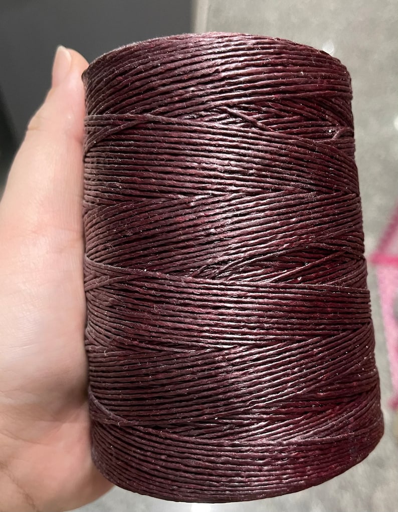 Mulberry Brown Waxed Cord Cotton Waxed Cord 1 Mm Size - Etsy