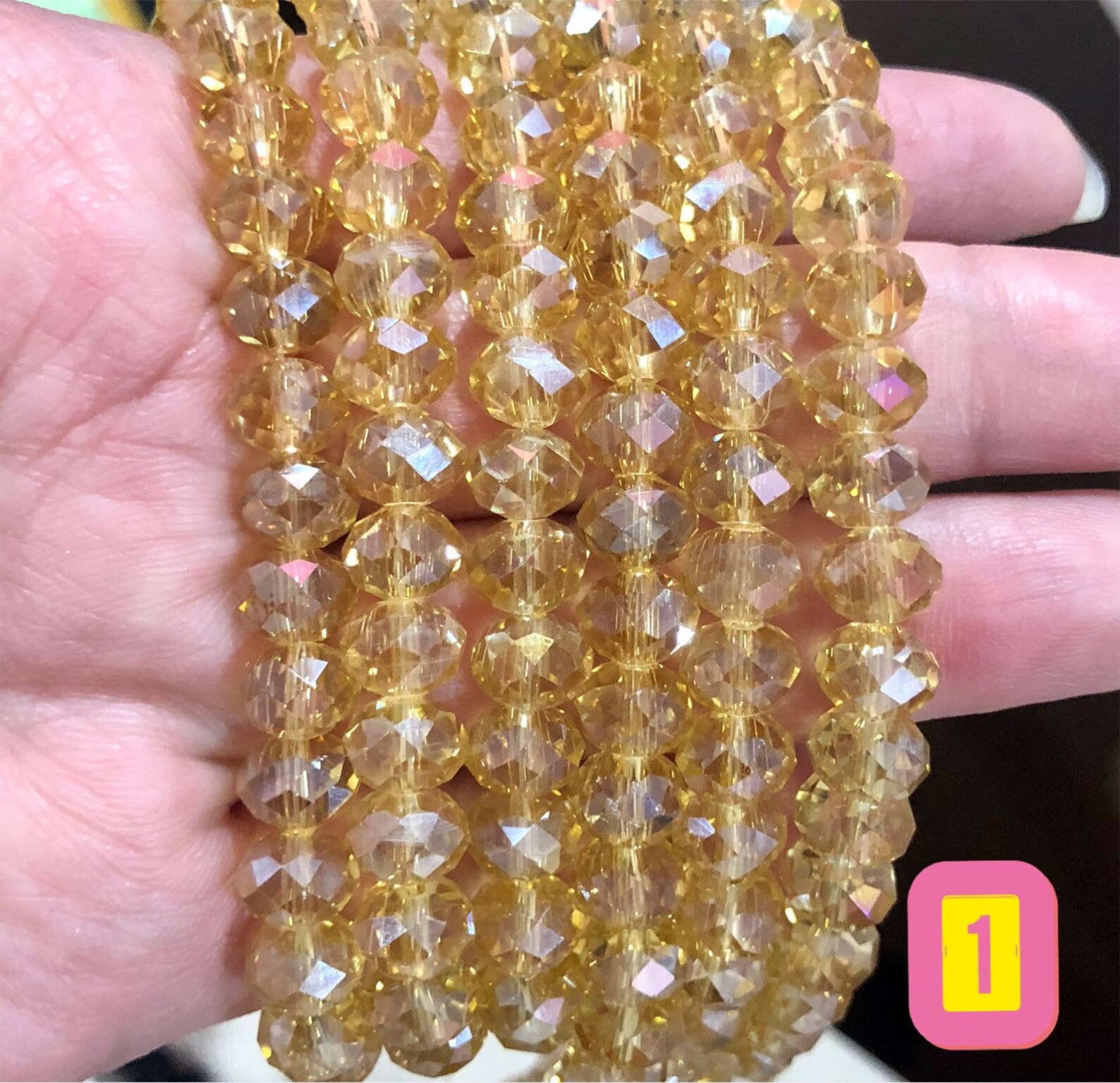 8 Mm Crystal Faceted Beads - Glass Crystal Beads - Czech Glass Beads ...