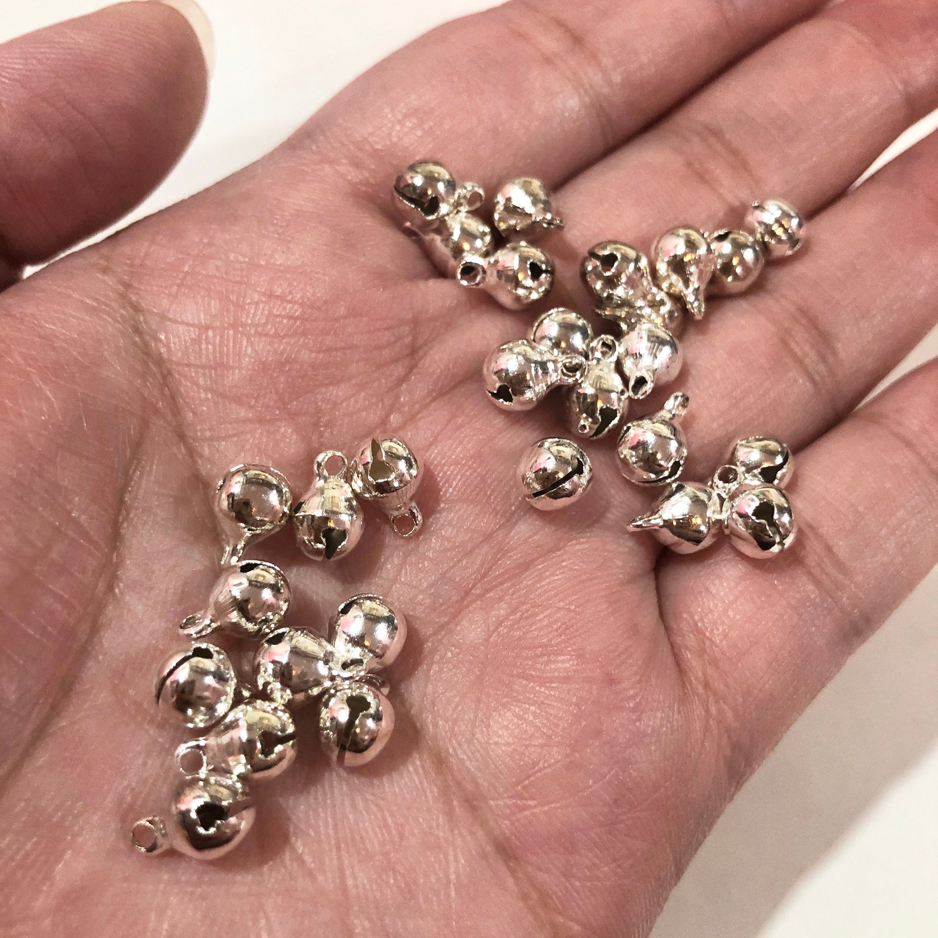 6mm Silver Jingle Bells Silver Bells Silver Plated Beads | Etsy