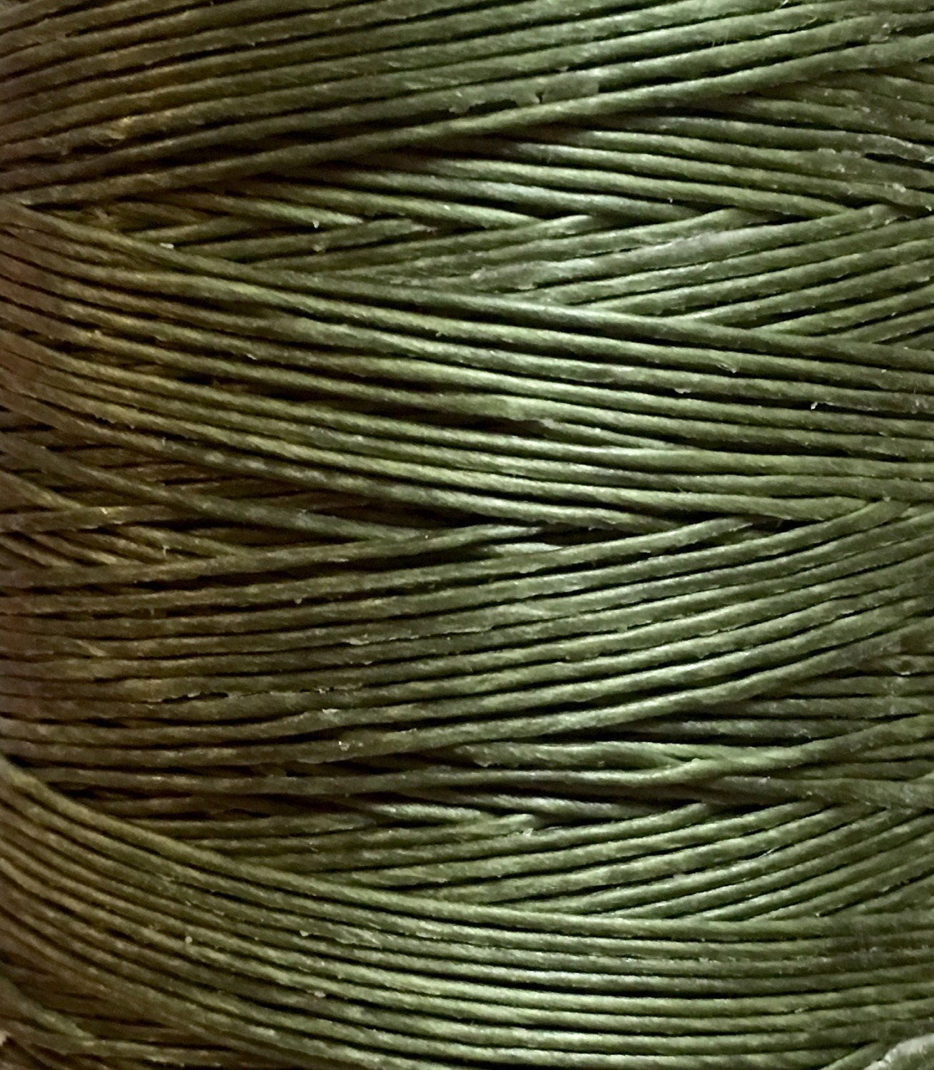 Mud Green Waxed Cord Cotton Waxed Cord - Etsy