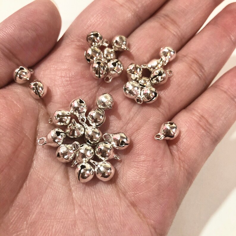 6mm Silver Jingle Bells Silver Bells Silver Plated Beads | Etsy