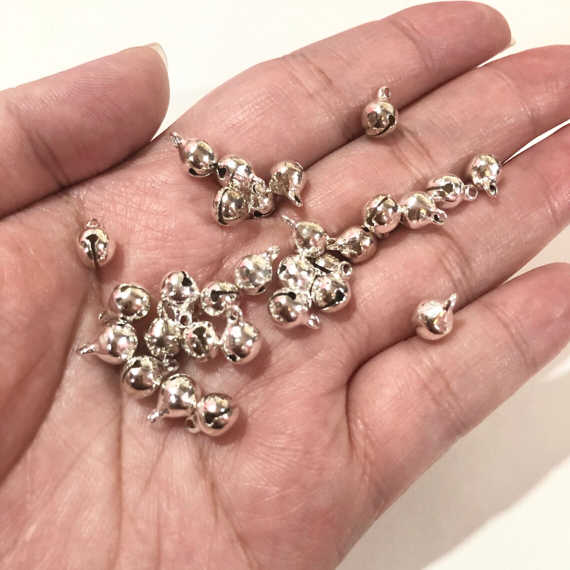 6mm Silver Jingle Bells Silver Bells Silver Plated Beads - Etsy