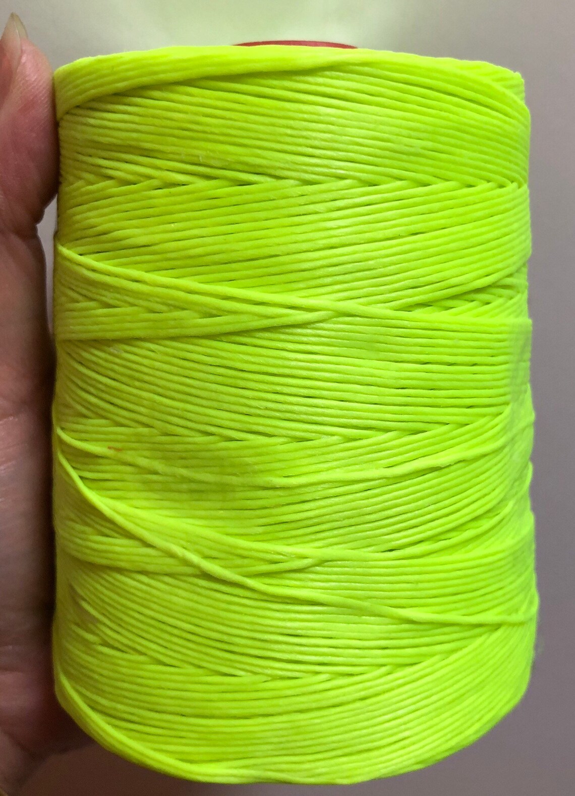 Neon Green Waxed Cord Cotton Waxed Cord - Etsy