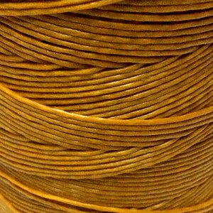 Golden Brown Waxed Cord - Cotton Waxed Cord - Etsy