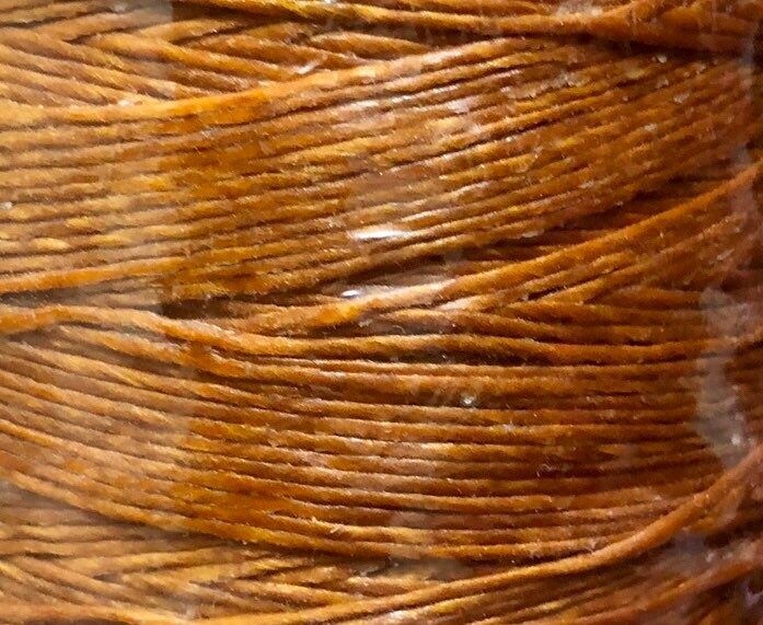 Tawny Brown Waxed Cord Cotton Waxed Cord | Etsy