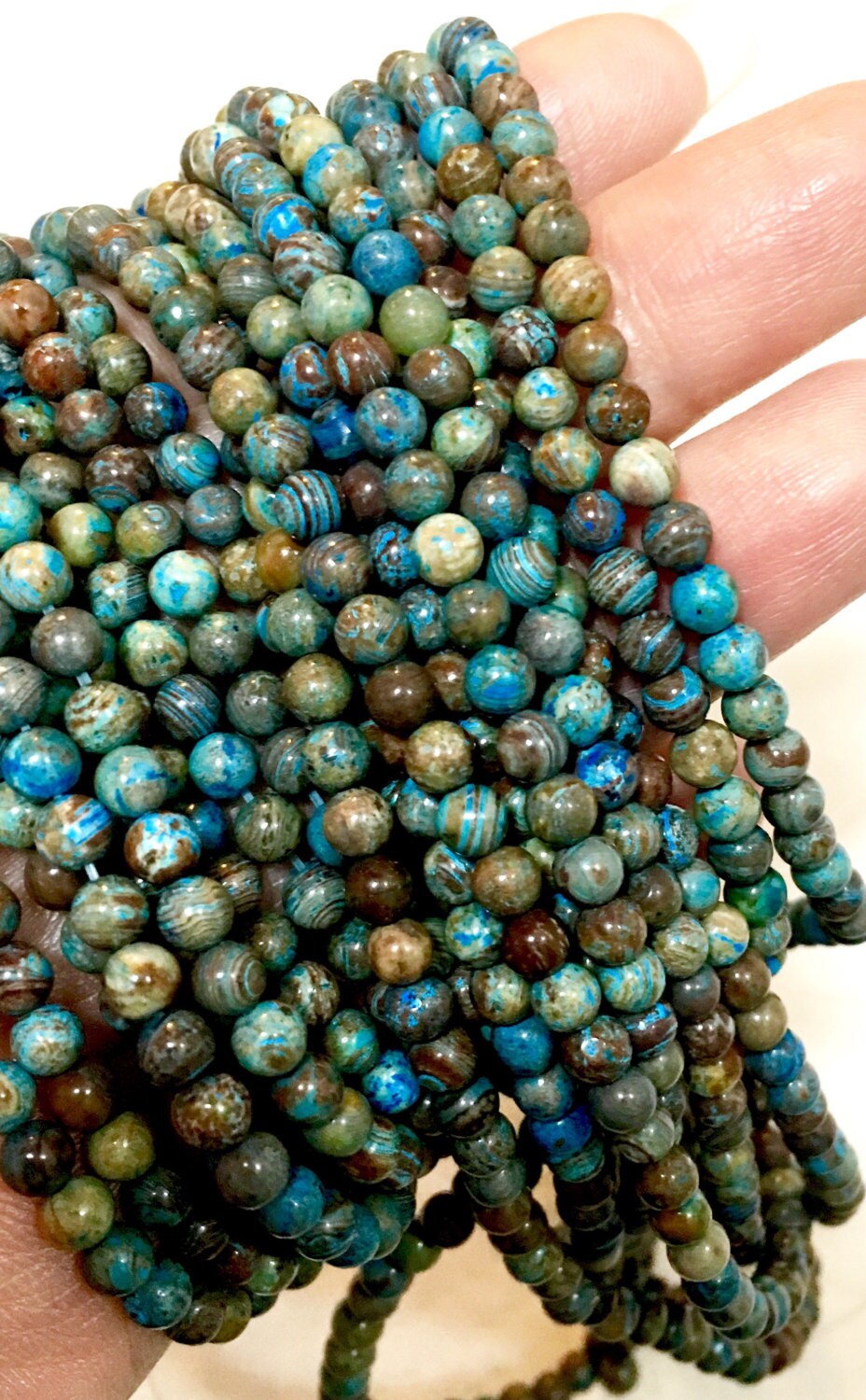 4mm Blue Sky Jasper Gemstone Beads 15.5 Inch Full Strand - Etsy