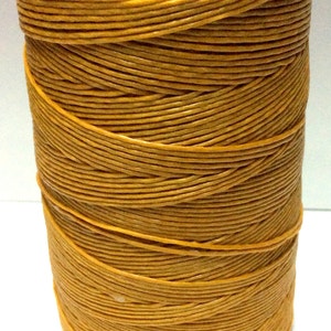 Golden Brown Waxed Cord - Cotton Waxed Cord - Etsy