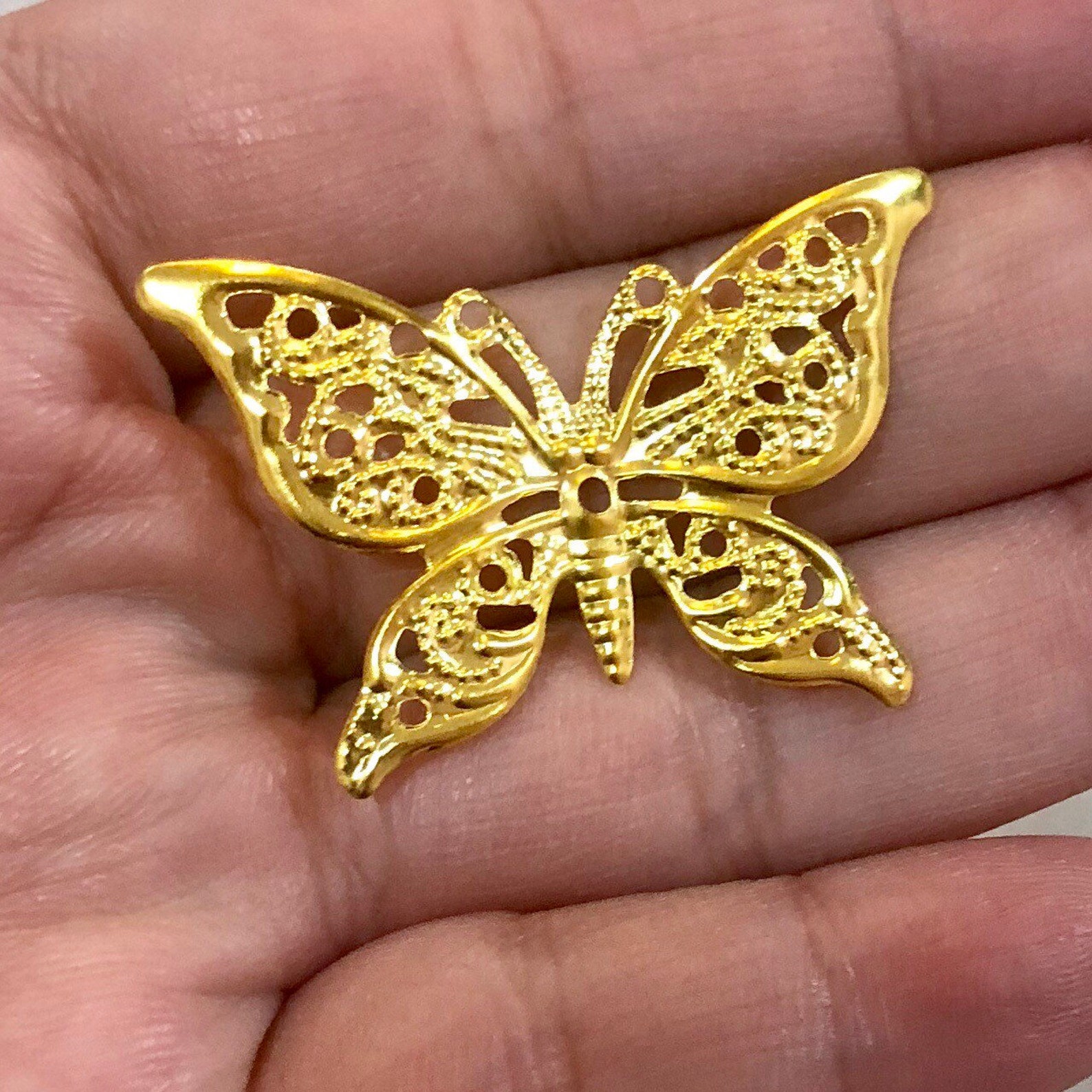 Brass Butterfly Charms Brass Butterfly Pendants Pendants | Etsy