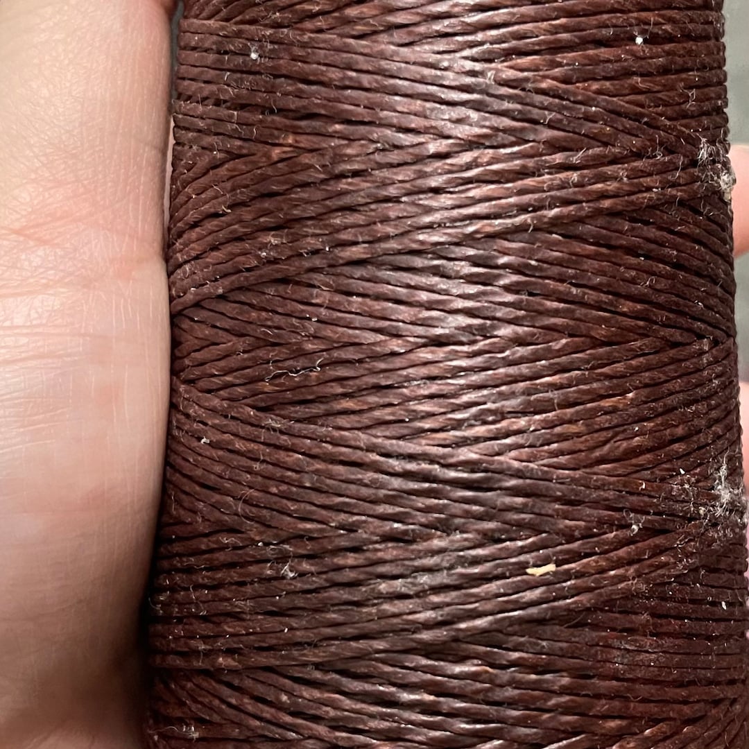 Chocolate Brown Waxed Cord - Nylon Waxed Cord - 0.8 and 1 Mm Size - Etsy