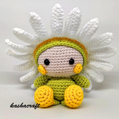 Amigurumi Baby Dandelion Crochet Pattern Crochet Flower Doll - Etsy