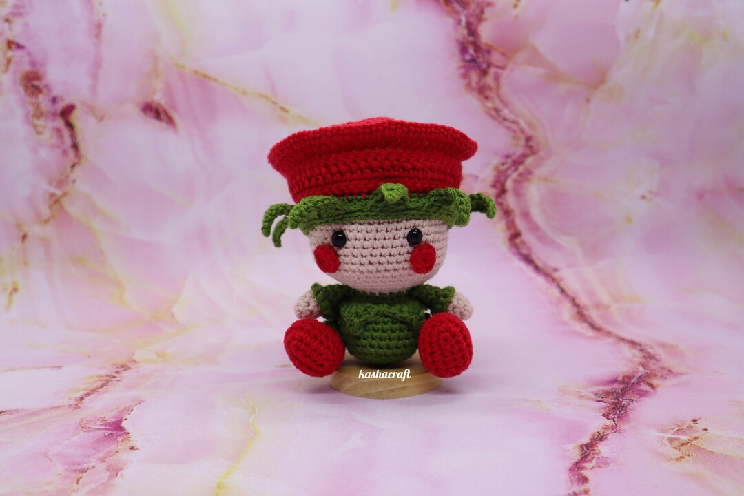 Little Rose Flower Doll Amigurumi Crochet Doll Pattern, Rose Flower ...
