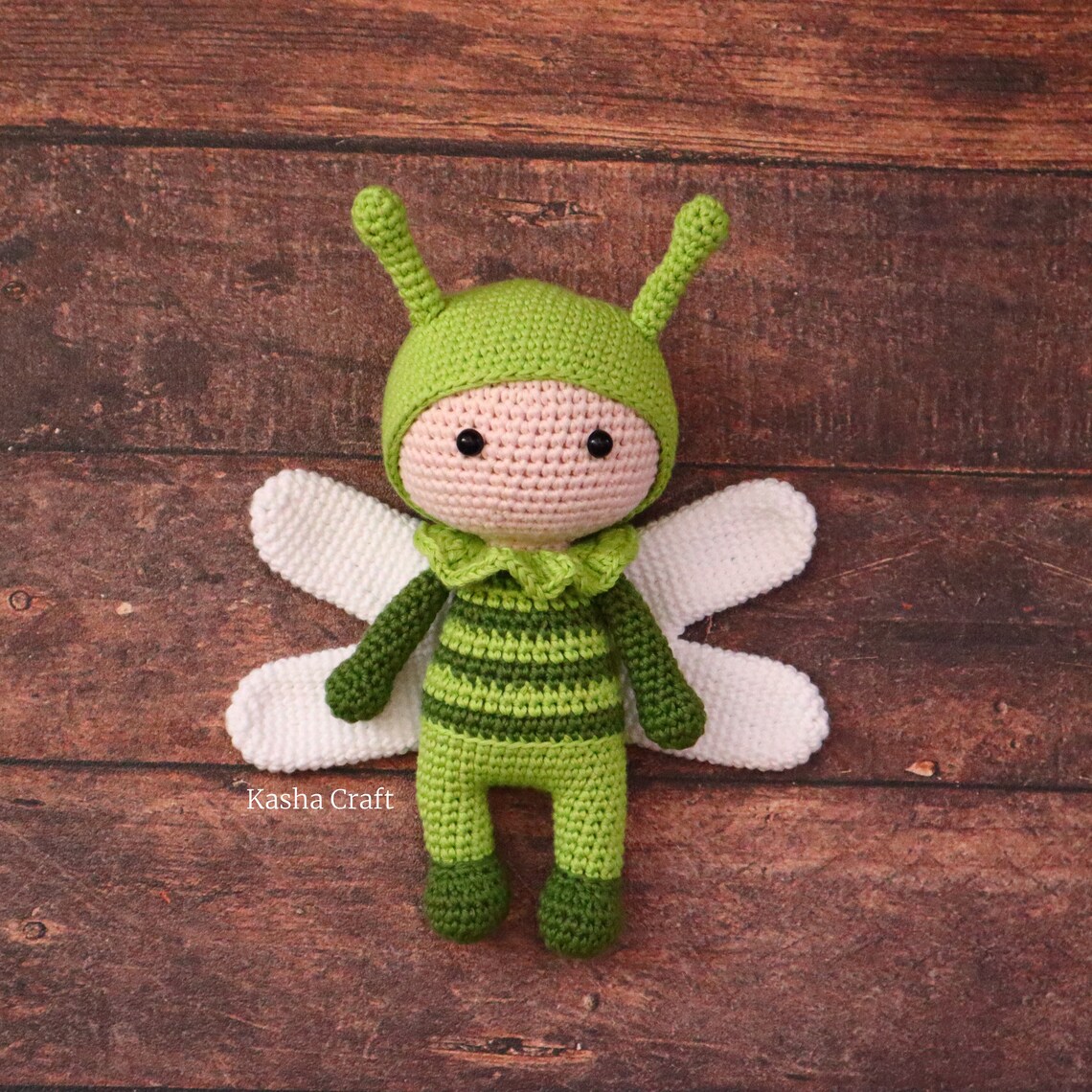 Cute Insects Amigurumi Crochet Doll Pattern, Butterfly, Bee, Dragonfly ...