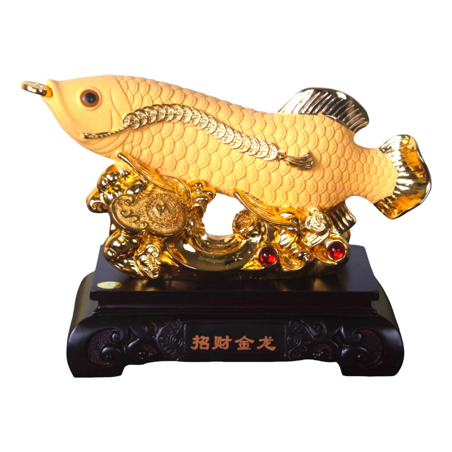 25 Big Feng Shui Golden Arowana Fish Statue - Etsy