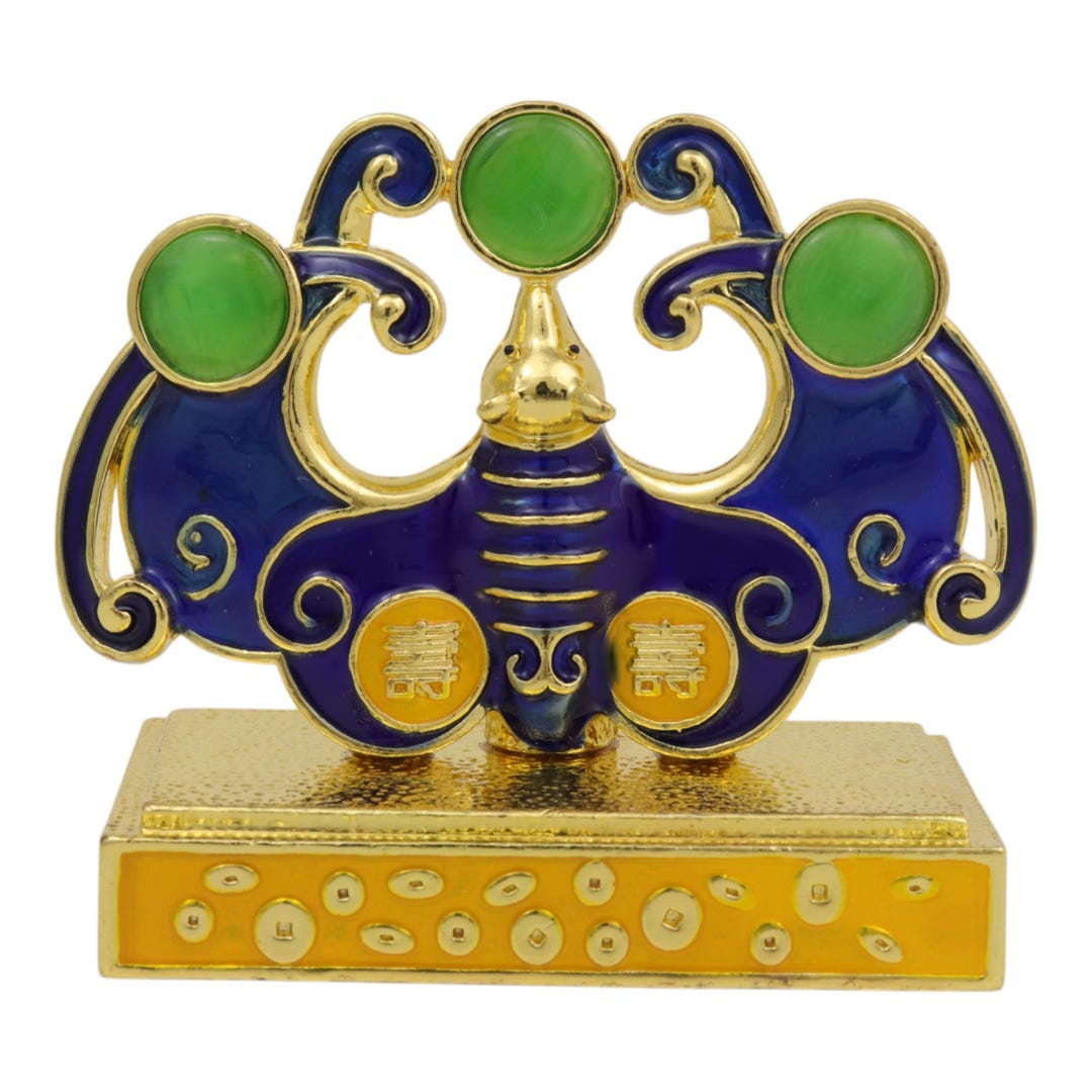 Feng Shui 3 Jewels Prosperity Bat - Etsy