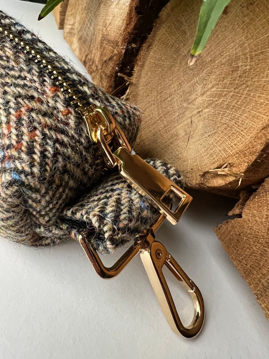 Harris Tweed® Poo Bag Holder | Heritage Brown Herringbone | Dash of ...