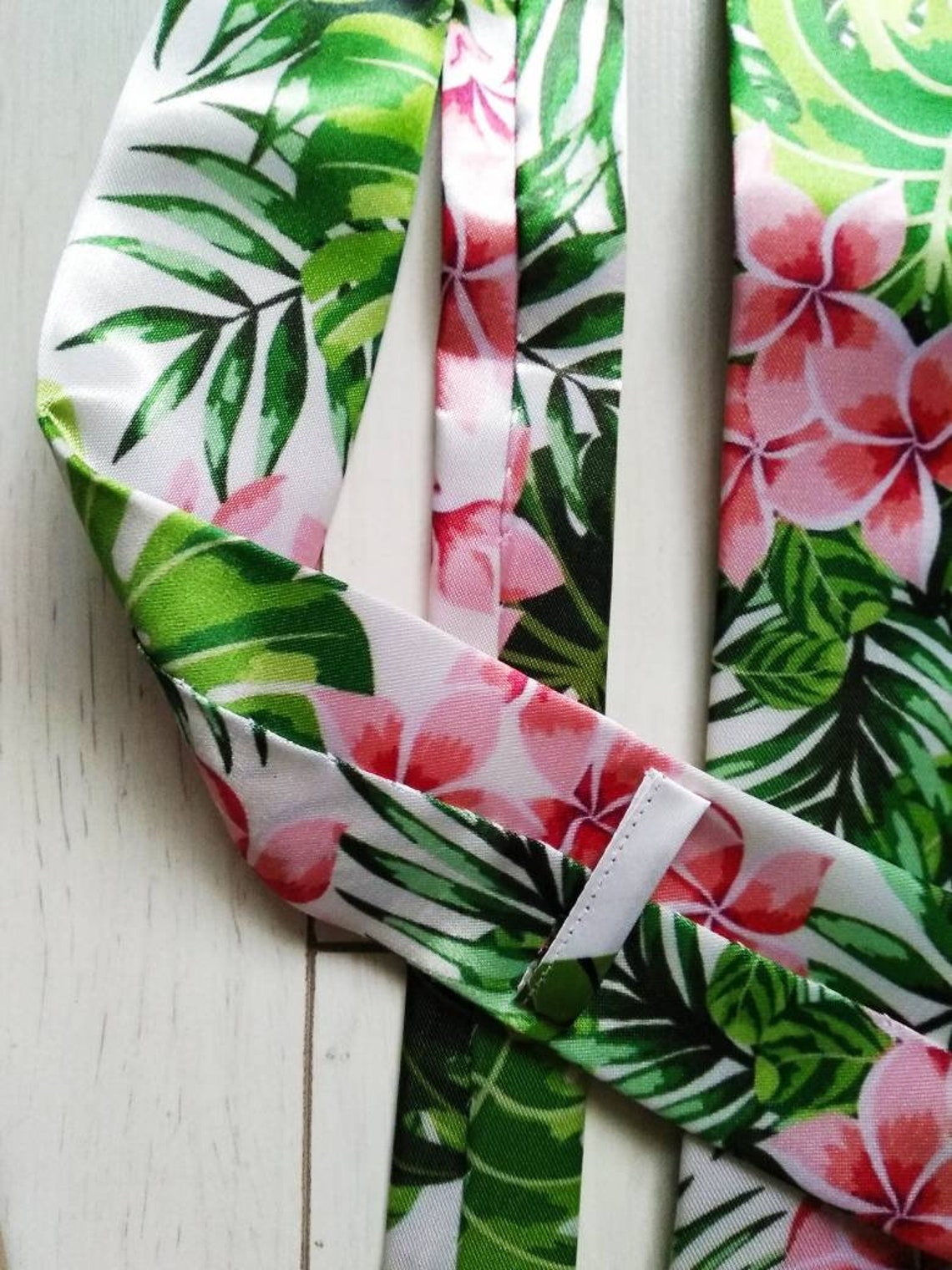Tropical Necktie Tropical Bow Tie Hawaiian Necktie Tropical Etsy