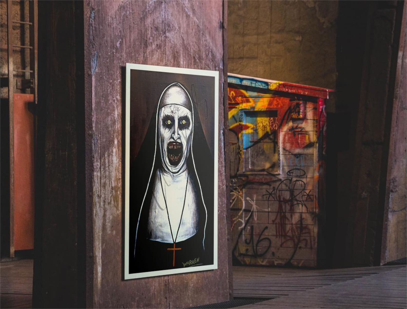 Picture of the Nun / Valak / HORROR / Scream Version - Etsy