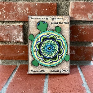 Tortoise Art Mixed Media, Turtle Mixed Media, Mandala Art, Mandala ...