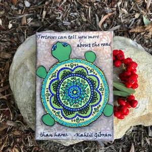 Tortoise Art Mixed Media, Turtle Mixed Media, Mandala Art, Mandala ...