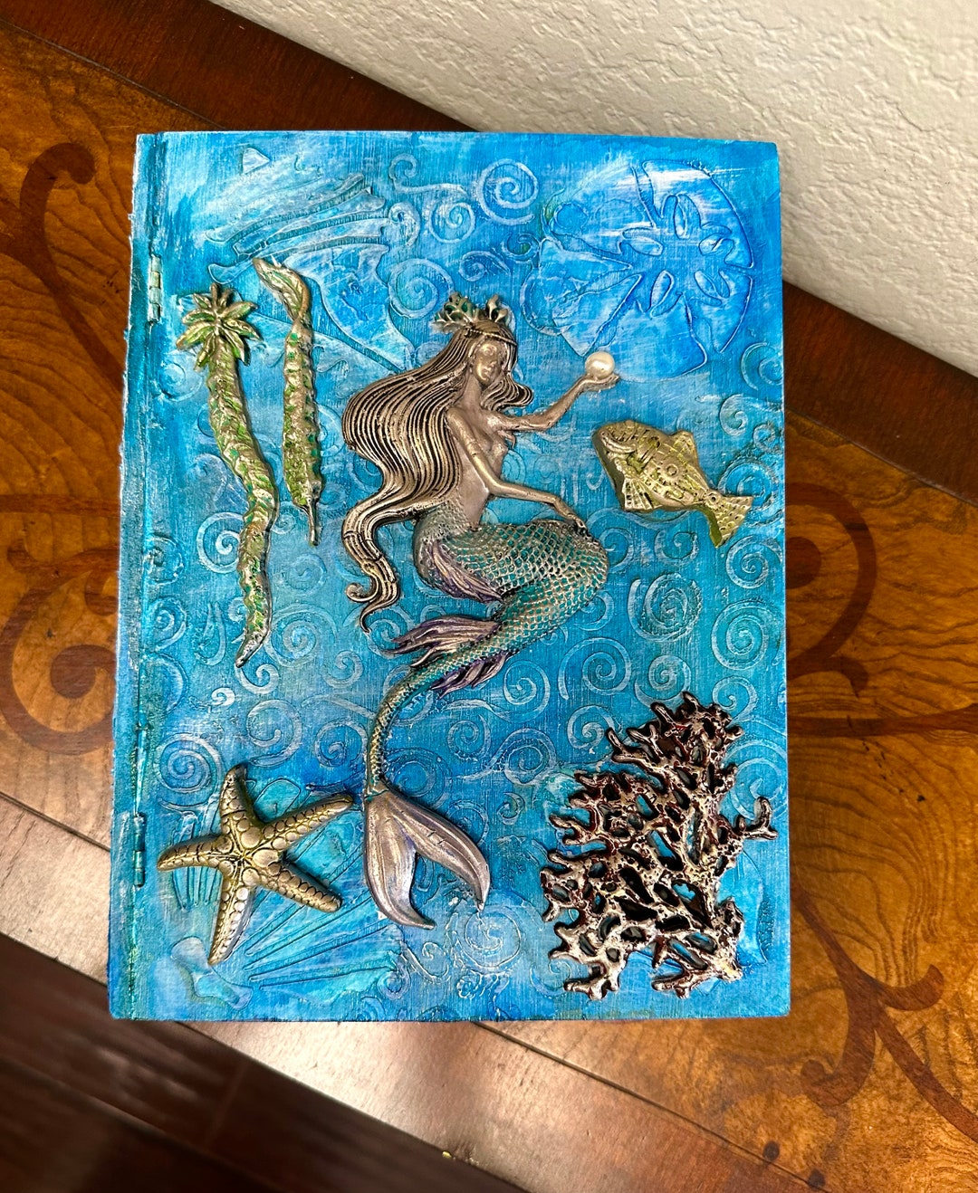 Mermaid Treasure Trinket Box, Mermaid Stash Box - Etsy