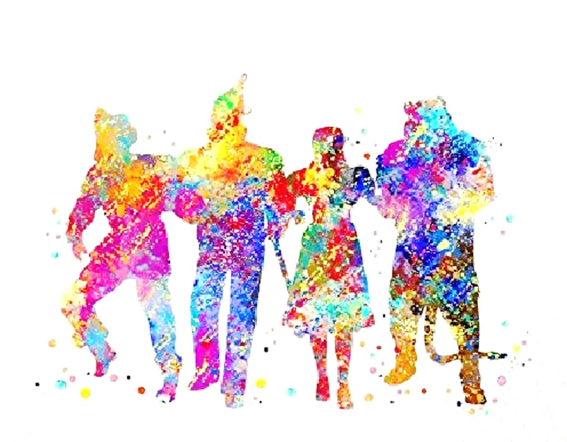 Fairy Tale Wizard of Oz Watercolor Art 425 Modern Cross Stitch - Etsy