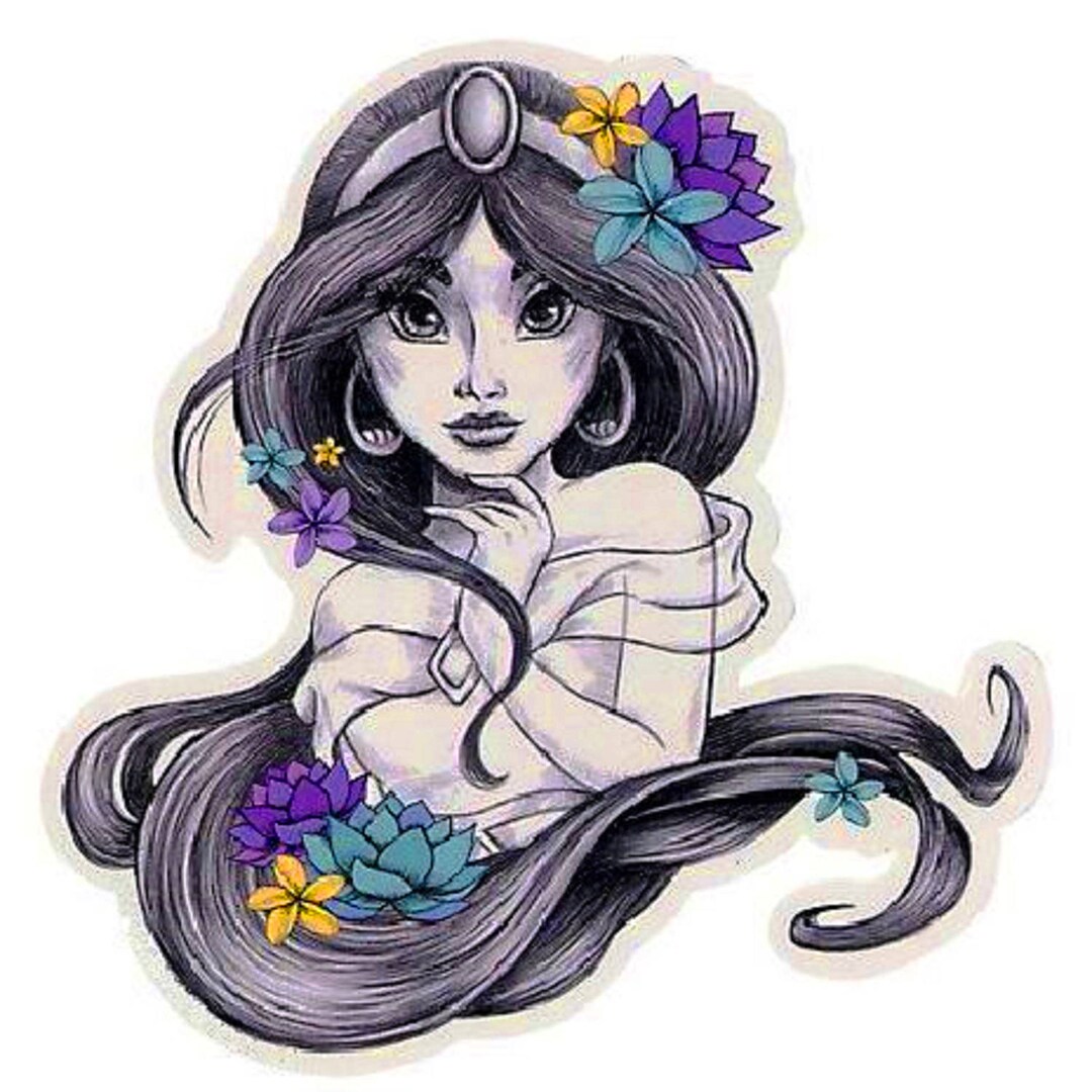 Princess Jasmine Aladdin Fairy Tale 148 Modern Cross Stitch Pattern ...